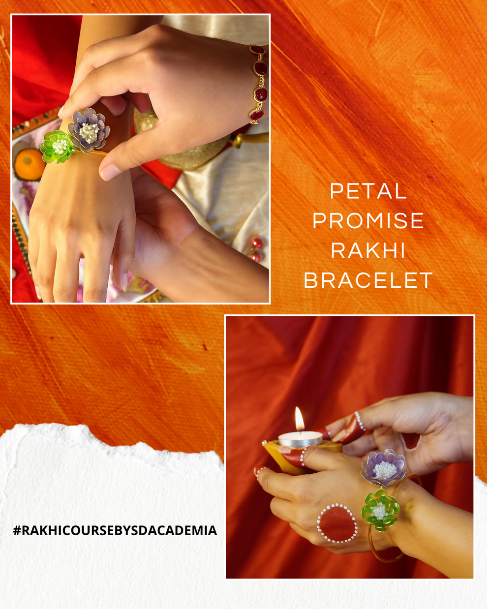 Petal Promise Rakhi Set - DIY Kit – SD Fine Arts